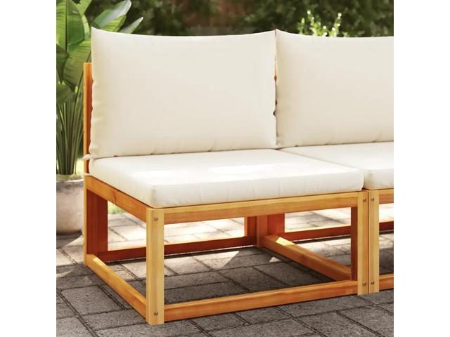 Click here for vidaXL Garden Sofa Black and Cream prices