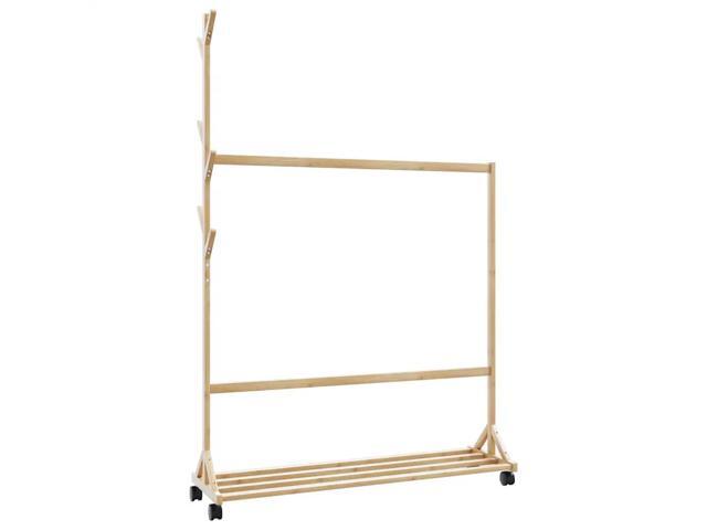 Click here for vidaXL Clothes Rack Bamboo Medium Bamboo Clothes R... prices