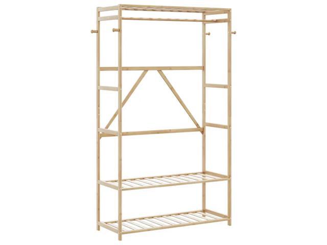 Click here for vidaXL Clothes Rack Bamboo Bamboo with varnished f... prices