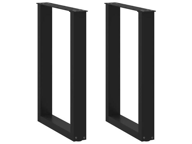 Click here for vidaXL Coffee Table Leg Set of 2 Black Powder-Coat... prices