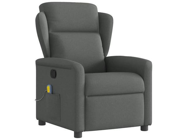 Click here for vidaXL Massage Recliner Chair Dark Grey Fabric prices