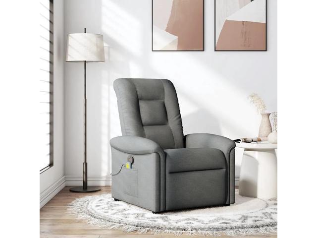 Click here for vidaXL Massage Recliner Chair Dark Grey Fabric prices