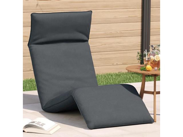 Click here for vidaXL Sun Lounger Gray Oxford fabric  metal  foam... prices