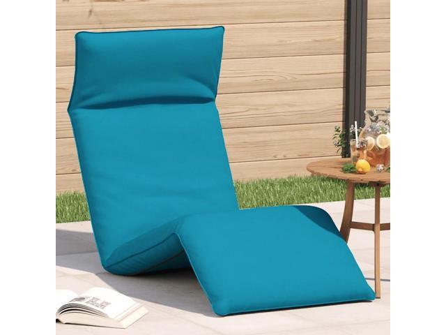 Click here for vidaXL Folding Sun lounger Light Blue 68.9x21.3x3.... prices