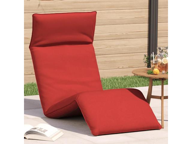 Click here for vidaXL Folding Sun lounger Red 68.9x21.3x3.3 Oxfor... prices