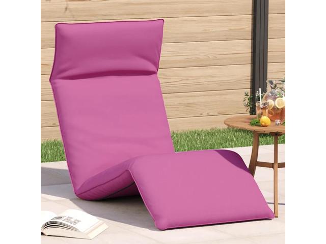 Click here for vidaXL Folding Sun lounger Pink 175x54x8 5 cm Oxfo... prices