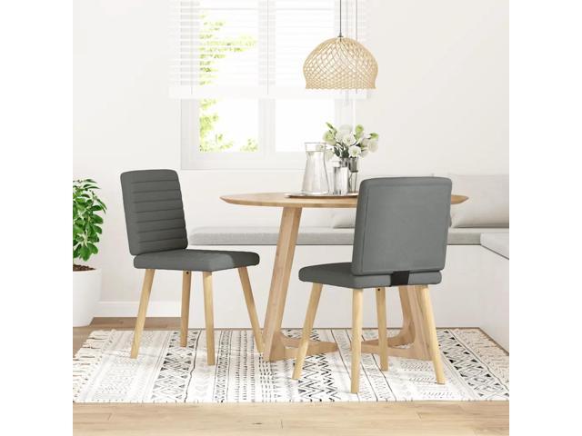 Click here for vidaXL Dining Chair Set of 2 Dark Grey prices