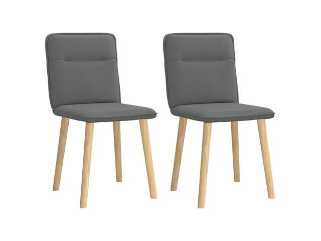 Click here for vidaXL Dining Chair Set of 2 Dark Grey prices