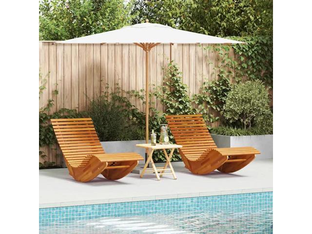 Click here for vidaXL Lounger 2 pcs Brown 60.63 x 23.62 x 29.13 i... prices
