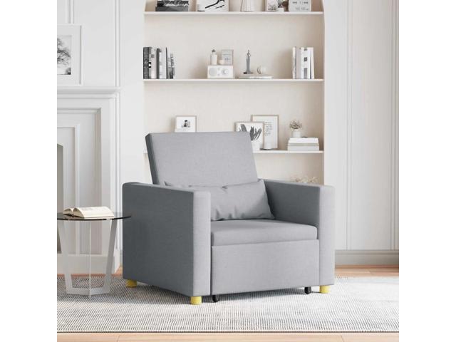 Click here for vidaXL Pull out Sofa Bed Single Light grey 35.43 x... prices