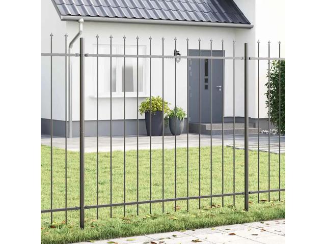 Click here for vidaXL Garden Fence Woerden Grey 5.58 x 4.92 ft Po... prices