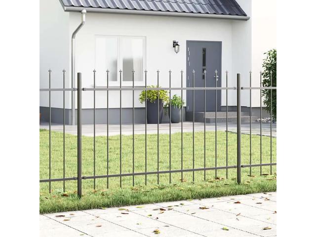 Click here for vidaXL Garden Fence Woerden Grey 5.58 x 3.94 ft Po... prices