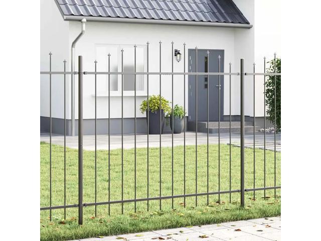 Click here for vidaXL Garden Fence Woerden Grey 66.93 x 64.96 in... prices