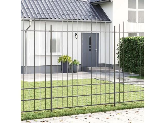 Click here for vidaXL Garden Fence Woerden Grey 66.93 x 88.58 in... prices