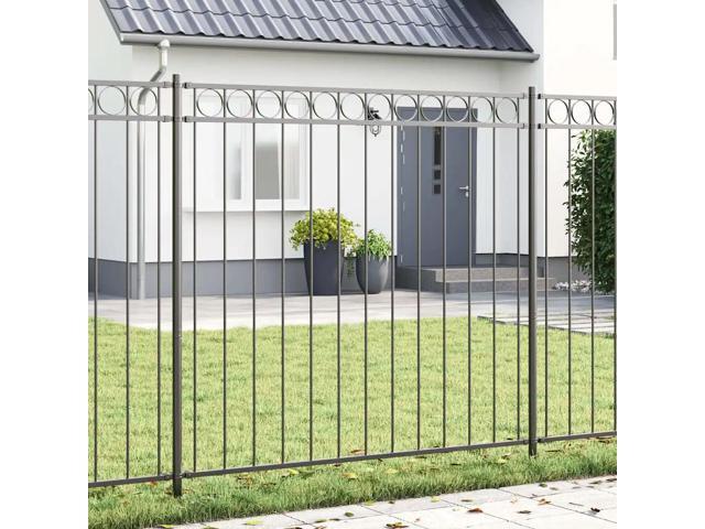 Click here for vidaXL Fence Element Assen Grey 66.93 x 66.93 in S... prices