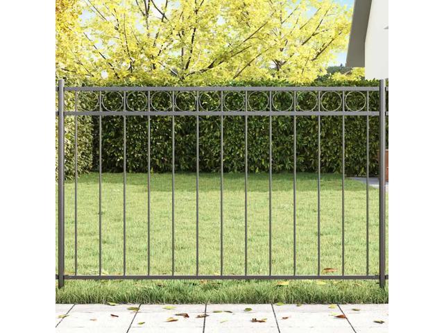 Click here for vidaXL Fence Element Assen Grey 170 x 80 cm Steel prices