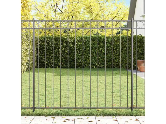 Click here for vidaXL Fence Element Assen Grey 66.93 x 47.24 in S... prices