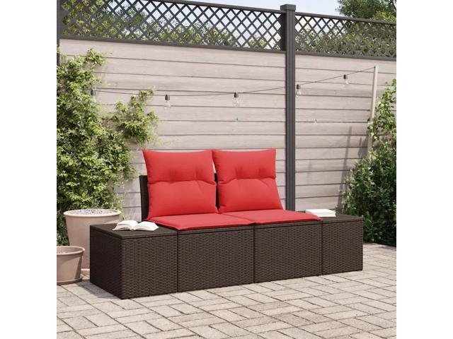 Click here for vidaXL Garden Sofa with Cushion 184 x 62 x 69 cm P... prices