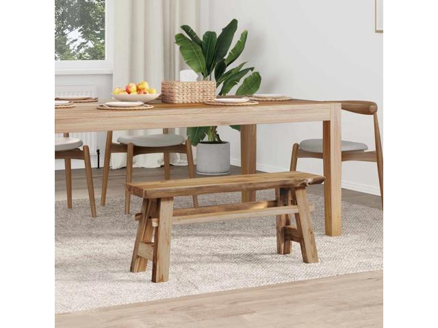 Click here for vidaXL Bench Natural 39.37 x 11.42 x 17.13 in Soli... prices