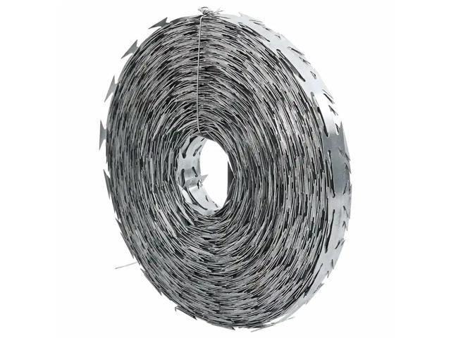 Click here for vidaXL Razor Wire Silver 1968.51 x 0.75 in Galvani... prices