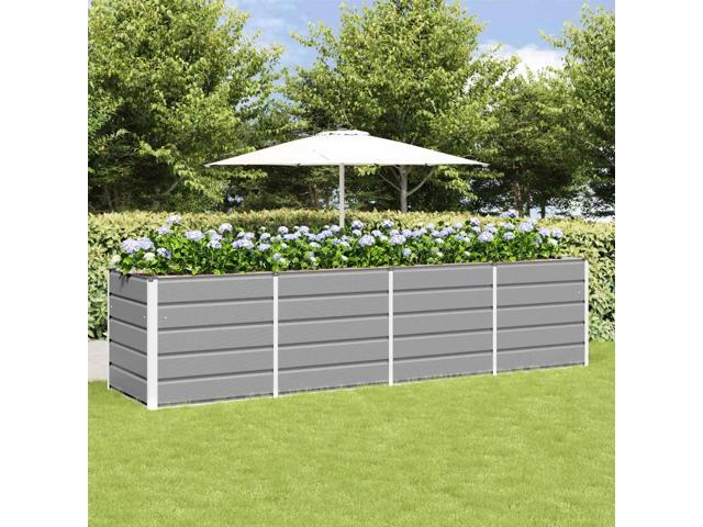 Click here for vidaXL Planter Light Grey 240 x 80 x 75 cm Steel prices