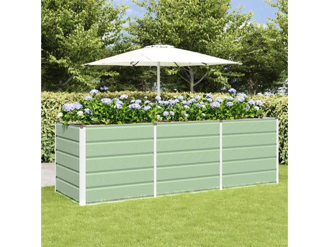 Click here for vidaXL Planter Green 240 x 80 x 75 cm Steel prices