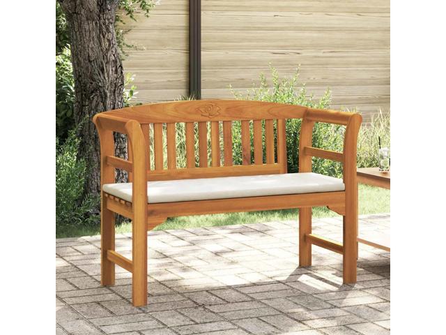 Click here for vidaXL Rose Bench with Cushion Cream White 44.88 x... prices