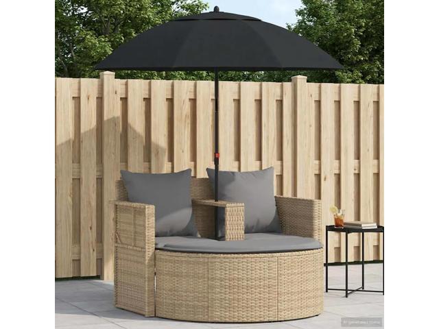 Click here for vidaXL Garden Sofa with Cushion 8 pcs Beige and Li... prices