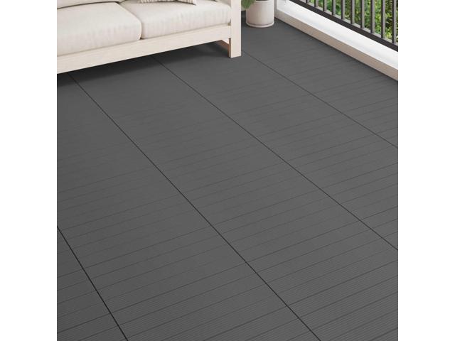 Click here for vidaXL Decking Tile 6 pcs Grey 23.62 x 11.81 in WP... prices