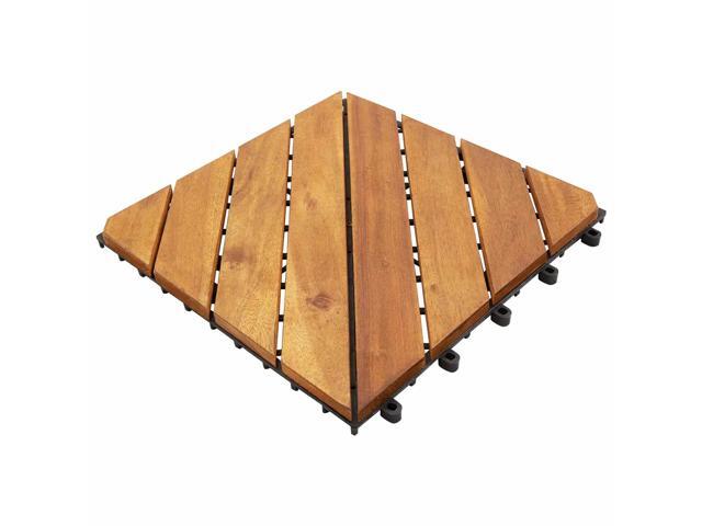 Click here for vidaXL Decking Tile 10 pcs Brown 11.81 x 11.81 in... prices