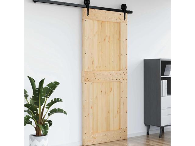 Click here for vidaXL Door NARVIK Natural 37.40 x 82.68 in Solid... prices
