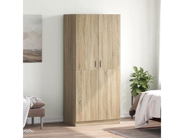Click here for vidaXL Wardrobe Sonoma oak Engineered wood Compact... prices