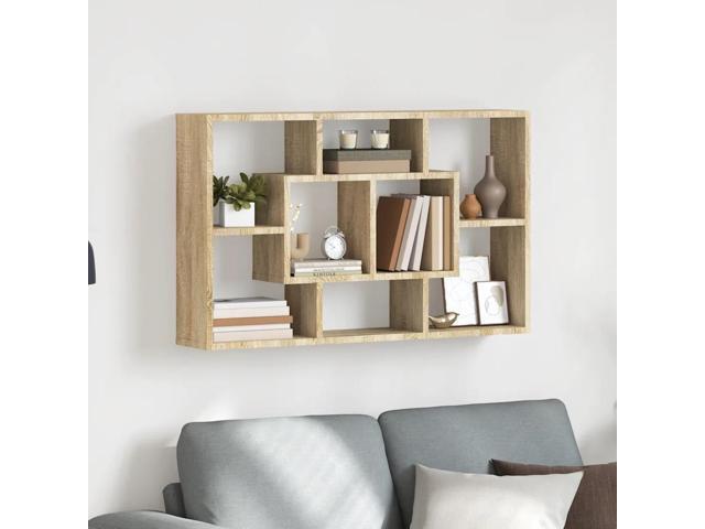Click here for vidaXL Wall Shelf Sonoma Oak Engineered Wood Mediu... prices