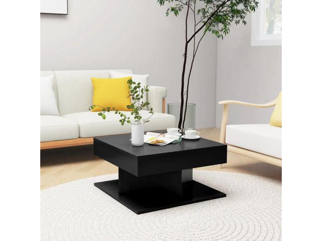 Click here for vidaXL Coffee Table Black Engineered wood Medium C... prices