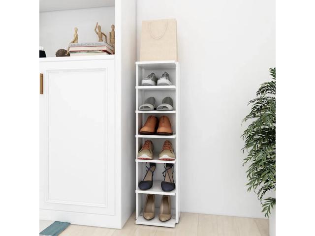 Click here for vidaXL Shoe Cabinet White Engineered wood Tall and... prices