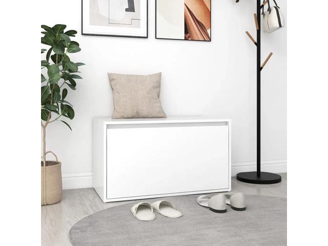 Click here for vidaXL Bench White Engineered Wood 31.5x15.7x17.7... prices