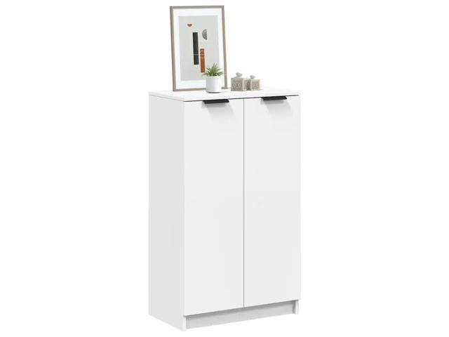 Click here for vidaXL Shoe Cabinet White Engineered Wood Medium S... prices