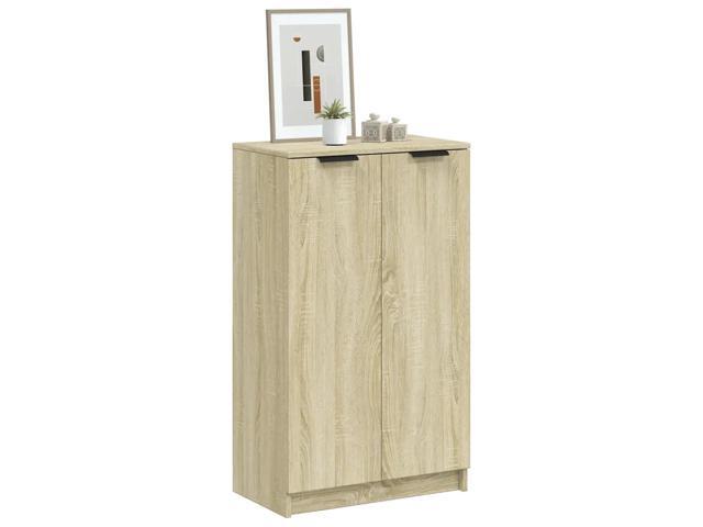 Click here for vidaXL Shoe Cabinet Sonoma Oak Engineered Wood Med... prices