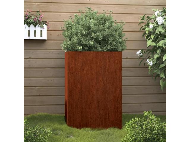 Click here for vidaXL Planter Regular metal color  rust develops... prices