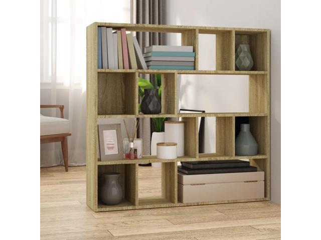 Click here for vidaXL Book Cabinet/Room Divider Sonoma Oak 41.3x9... prices