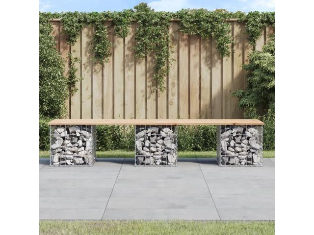 Click here for vidaXL Garden Bench Natural Wood and Silver prices