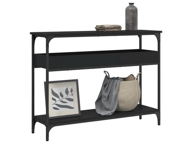 Click here for vidaXL Console Table Black Engineered wood 39.4 in... prices