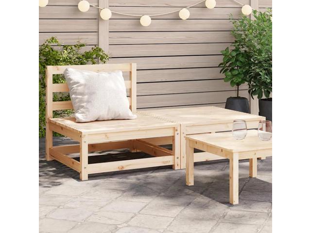 Click here for vidaXL Garden Sofa Natural Wood Solid Pine Wood Si... prices
