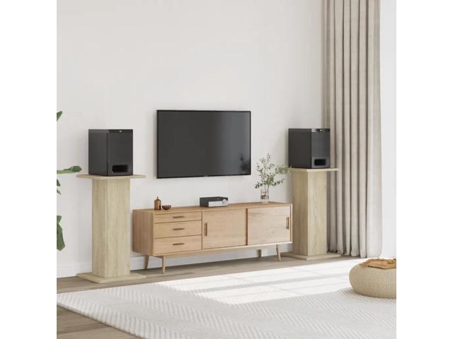 Click here for vidaXL Speaker Stands 2 pcs Sonoma Oak 11.8x11.8x3... prices