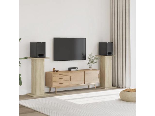 Click here for vidaXL Speaker Stands 2 pcs Sonoma Oak 11.8x11.8x3... prices