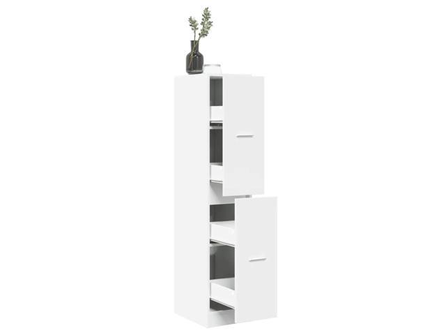 Click here for vidaXL Apothecary Cabinet White Engineered Wood Me... prices