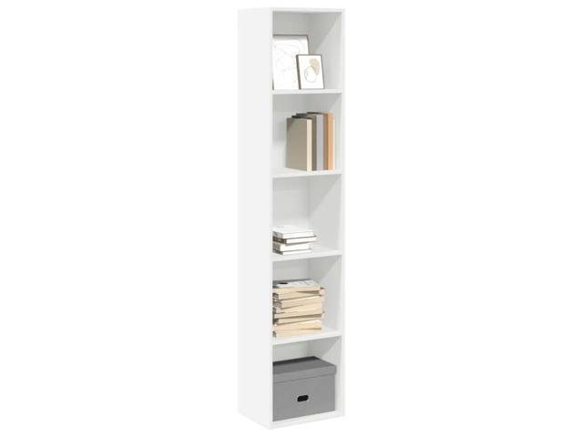 Click here for vidaXL Bookcase White Engineered wood Tall Bookcas... prices