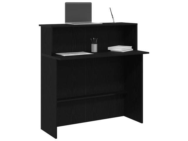 Click here for vidaXL Reception Desk Black 39.4x19.7x40.7 Enginee... prices