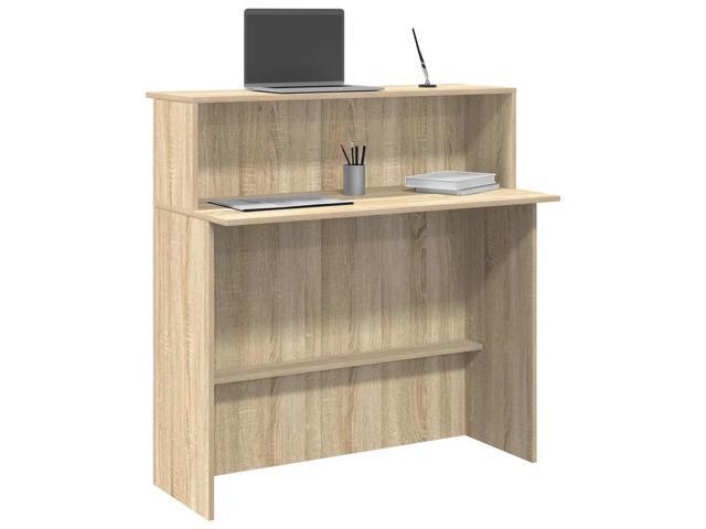 Click here for vidaXL Reception Desk Sonoma Oak Engineered Wood S... prices