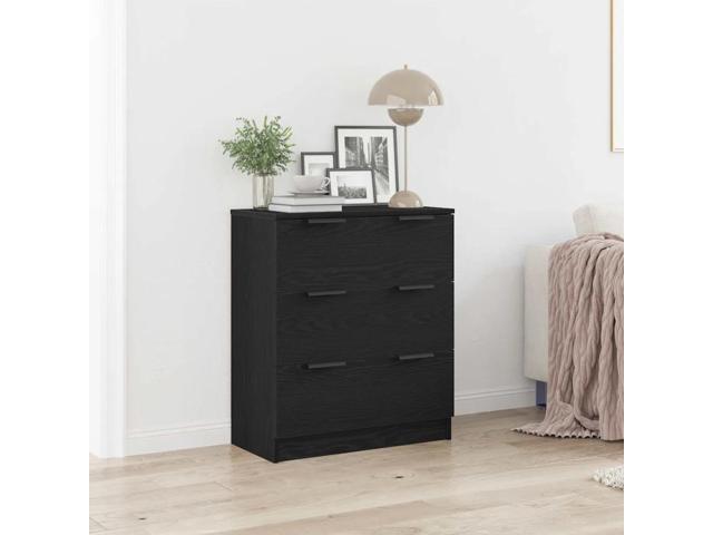 Click here for vidaXL Sideboard Black Oak 23.62 x 11.81 x 27.56 i... prices